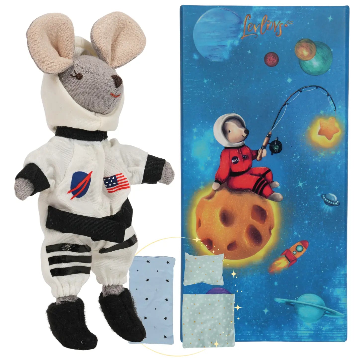 Levlovs Astronaut Mouse in a Box - The Trendy Bunny